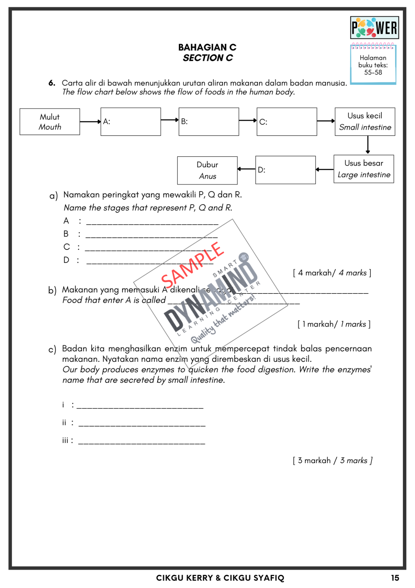 DLP 1 SET ULANGKAJI BAB 1 – BAB 4 SAINS TINGKATAN 2 (FORMAT UASA ...