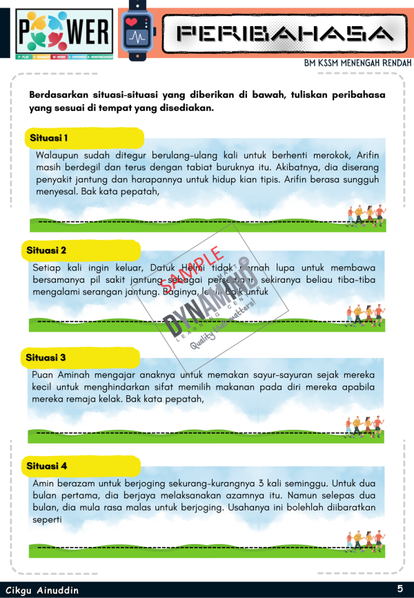 E-BOOK LATIHAN POWER BM 5 SIRI KSSM TINGKATAN 123 – powerdynamind